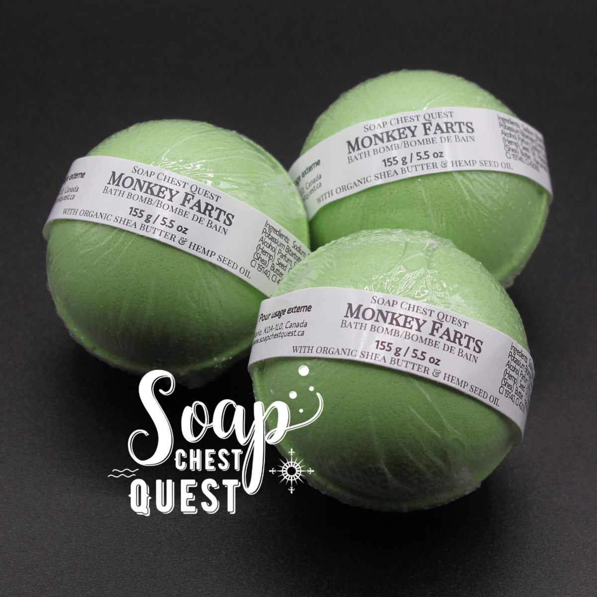 Monkey Farts (bath bomb) – Soap Chest Quest